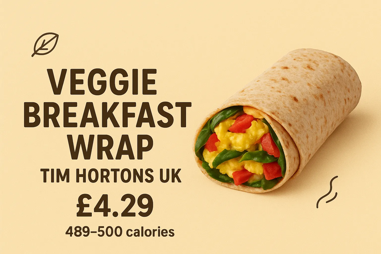 Veggie Breakfast Wrap Tim Hortons UK — Price & Calories