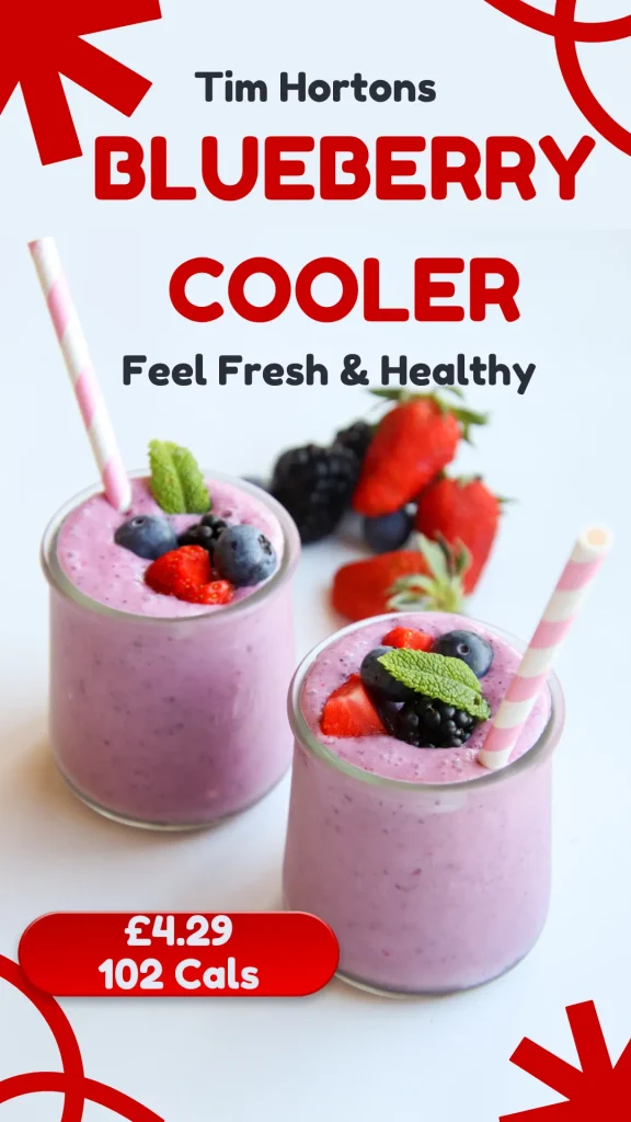 Tim Hortons Blueberry Cooler — Price & Calories UK 2026