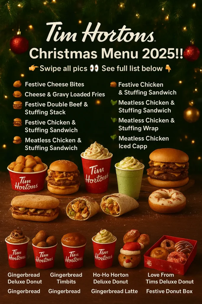 Tim Hortons Christmas Menu 2026 (UK) Latest Update